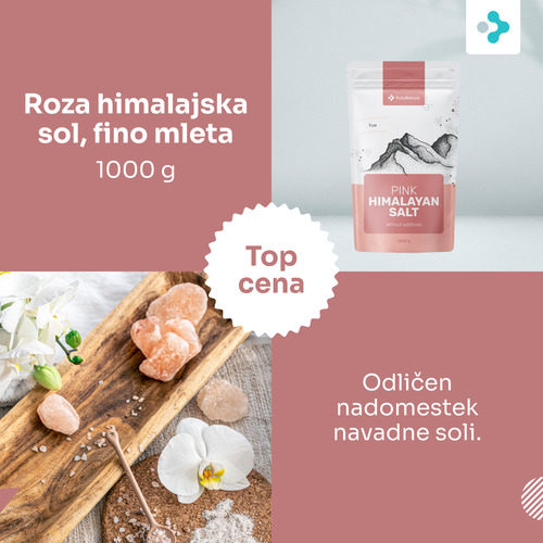 Roza himalajska sol, fino mleta, 1000 g - FutuNatura.si