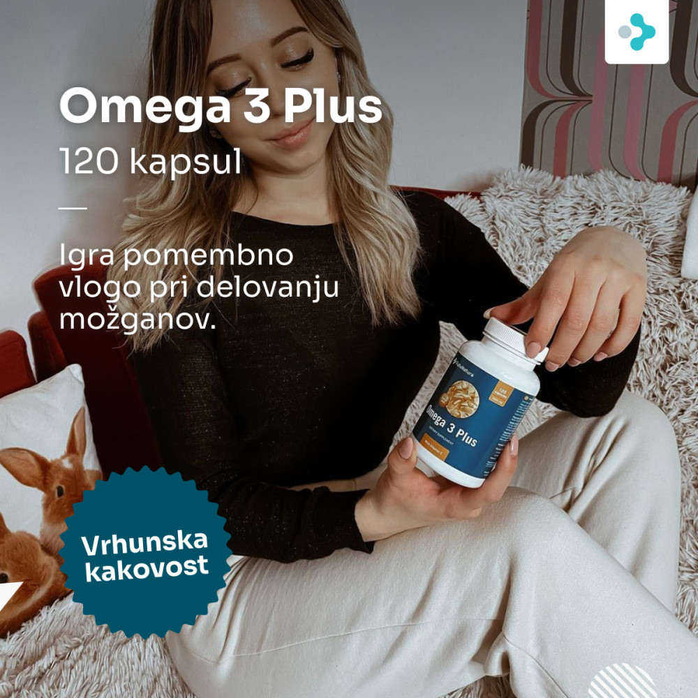 Omega 3 Plus 1000 mg, 120 mehkih kapsul - FutuNatura.si
