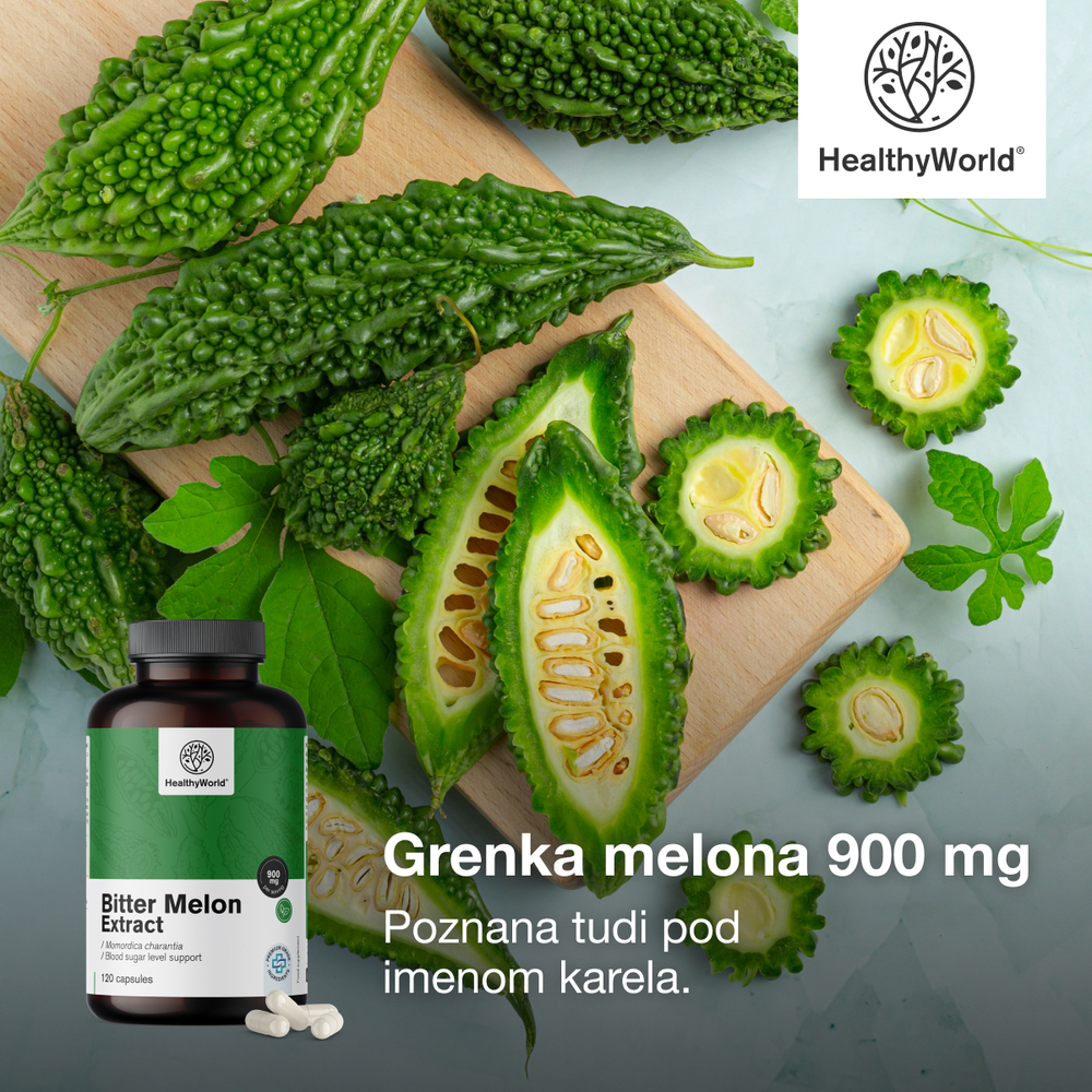 Grenka melona 900 mg, 120 kapsul - FutuNatura.si