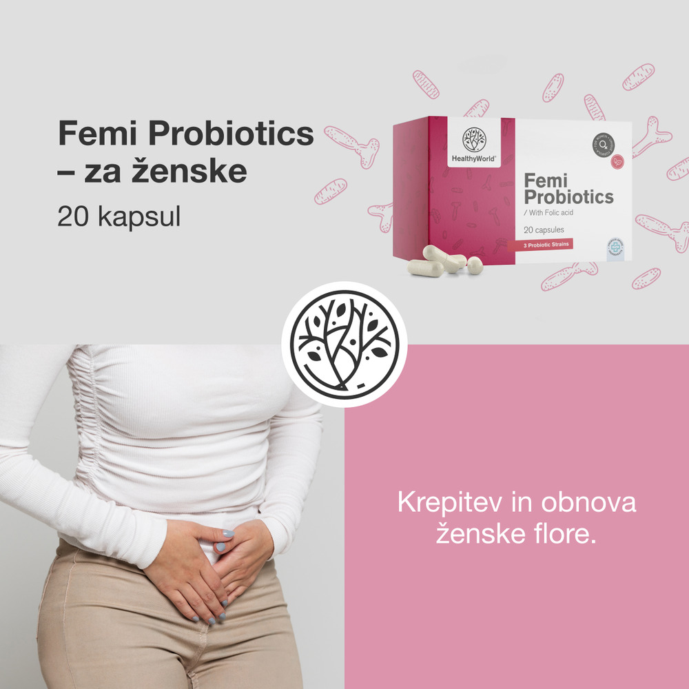 Femi Probiotics – za ženske, 20 kapsul - FutuNatura.si