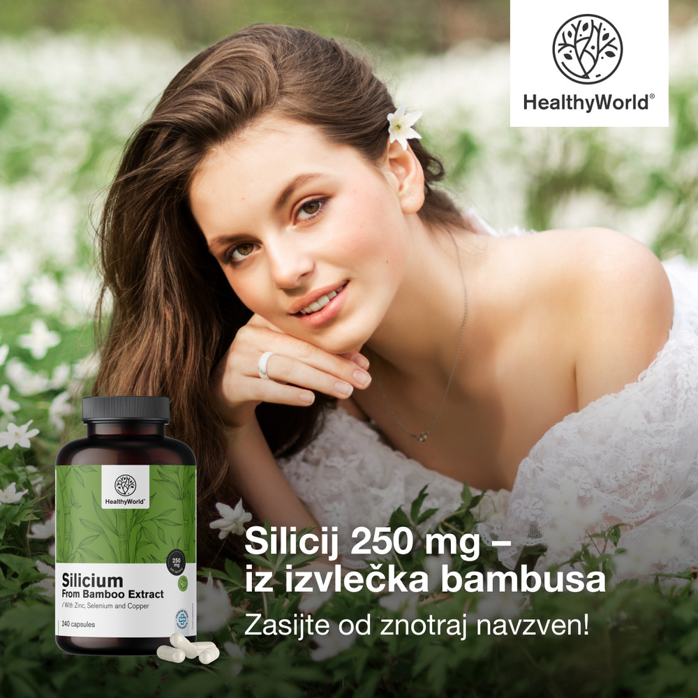 Silicij 250 mg – iz izvlečka bambusa, 240 kapsul - FutuNatura.si