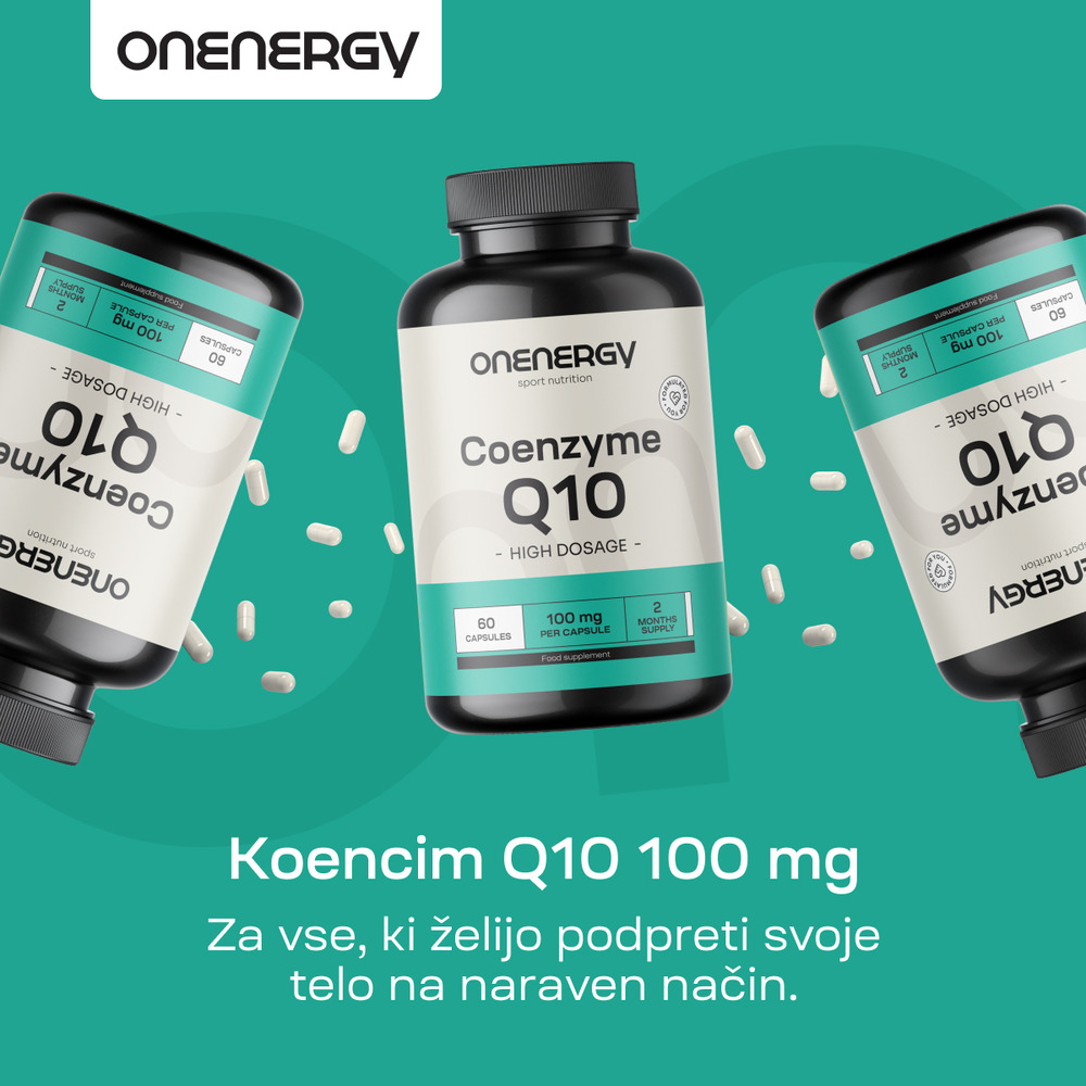 3x Koencim Q10 100 mg, skupaj 180 kapsul - FutuNatura.si