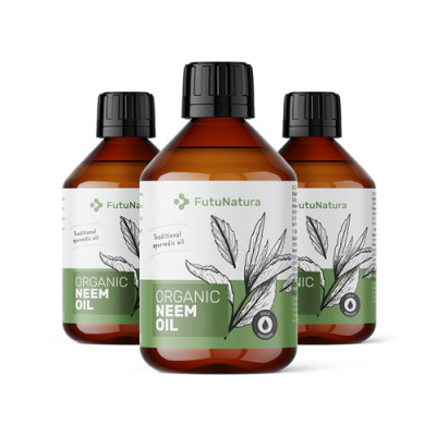3x BIO Neem olje, hladno stiskano, skupaj 600 ml - FutuNatura.si